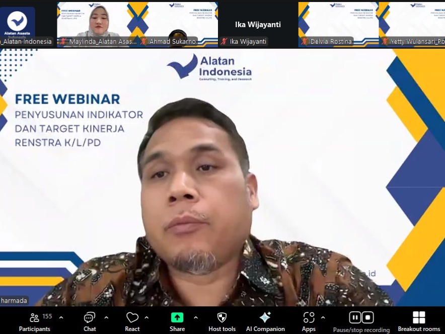 Kupas Tuntas Penyusunan Indikator dan Target Kinerja RENSTRA, Alatan Indonesia Gelar Webinar ...
